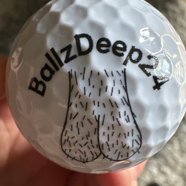 Deez Balls Personalized Golf Ball Custom Balls | Funny Golf Ball for ...