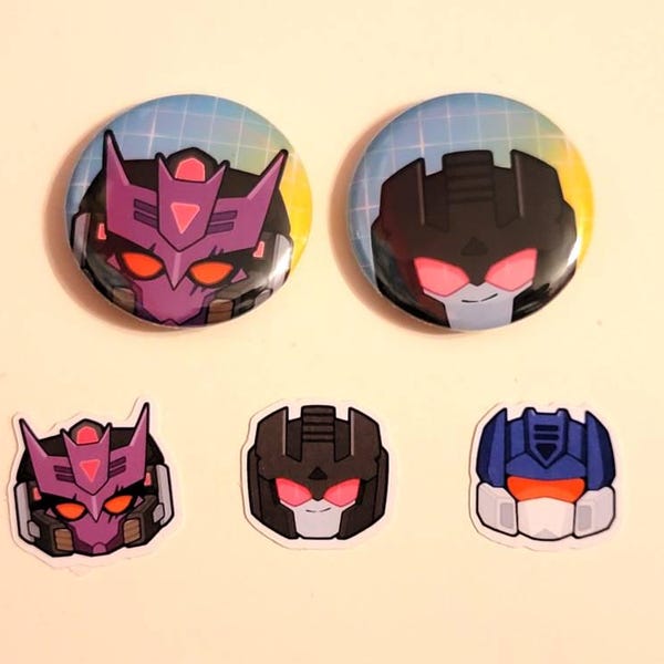 Transformers 1.25" Buttons Cartoon TFP Prime - Etsy