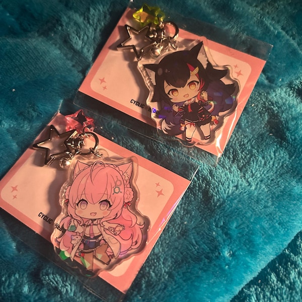 Hololive 4th Gen/5th Gen & Friends | Acrylic Keychains + Stickers - Etsy