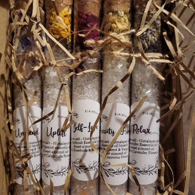 Bath Salts Tube Bath Salt Bath Salt Bath Salt Favors Spa Gift Natural ...