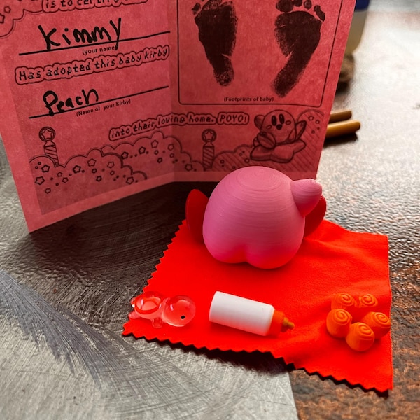 Derpy Kirby Custom Amiibo new Design With Accessory Pack - Etsy