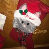 Personalized Cat Stocking, Pet Christmas Stockings, Your Cats Name Here ...