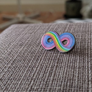 Infinitely Bisexual Pin Subtle Bi Pride Accessory LGBT Gay - Etsy UK