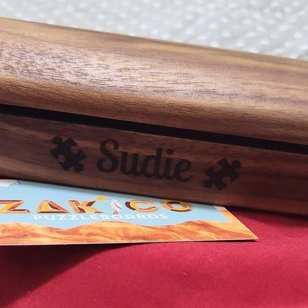 Personalized Wooden Jigsaw Puzzle Box Top Stand (universal Fit) - Etsy