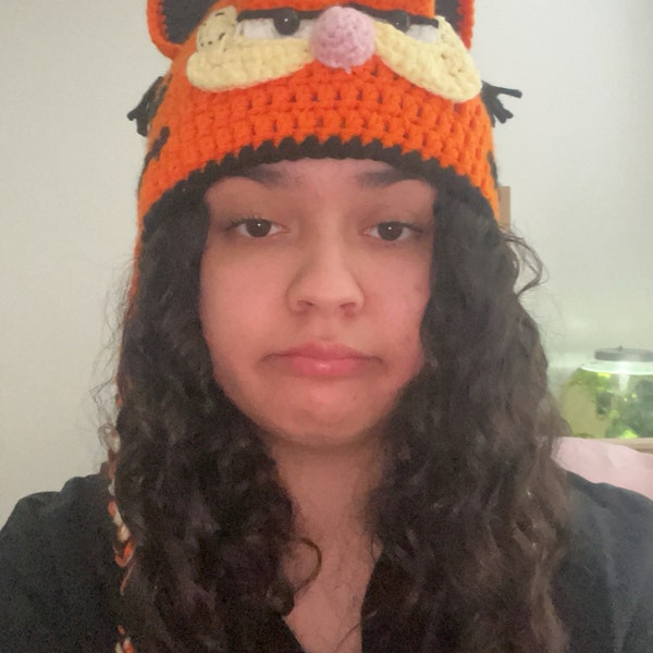 Bunny Ears Hat With Tall Ears and Braids, Rabbit Hat With Tall Ears ...