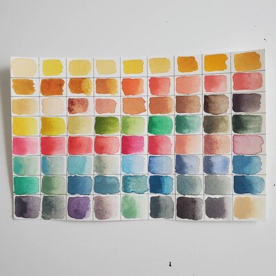 Renesans Intense Watercolor Paint Set of 8 15ml Tubes With Palette - Etsy