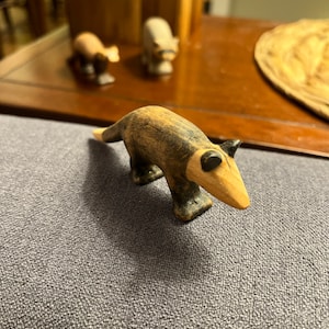 Wooden Ram Toy Ram Figurine Wooden Sheep Family Wooden Farm Animals ...
