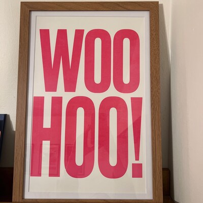 Typography Print Oh Poster Bold Print Minimalist Home Decor Office ...