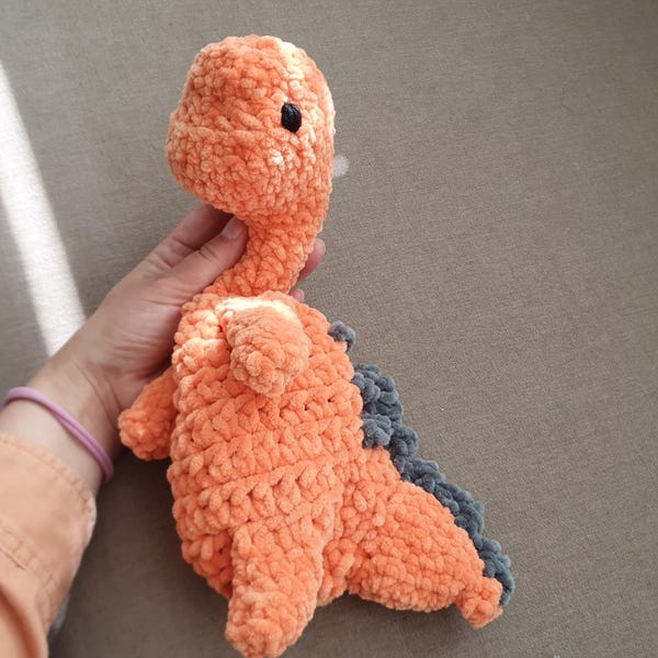 Dippy the Diplodocus Crochet Dinosaur Snuggler Pattern - Etsy