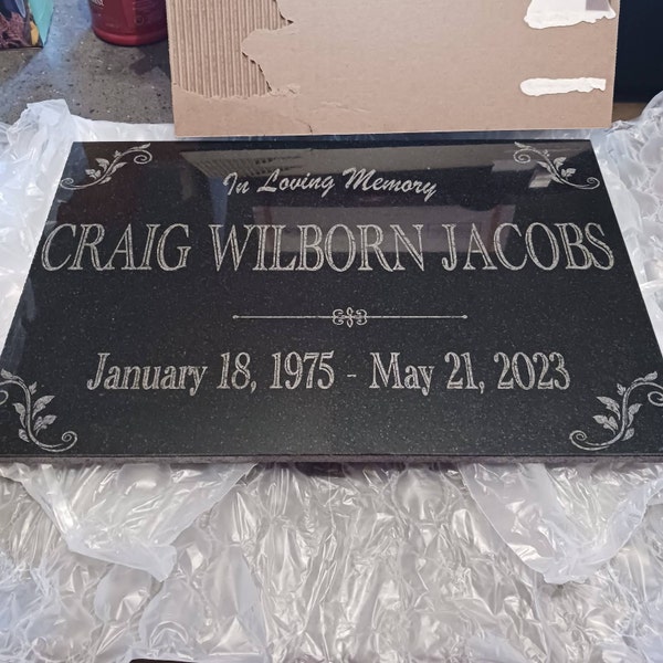 Memorial Stone for Mom Dad, Personalized in Loving Memory Memorial ...