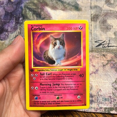 Custom Pokémon Card From PHOTO - Etsy