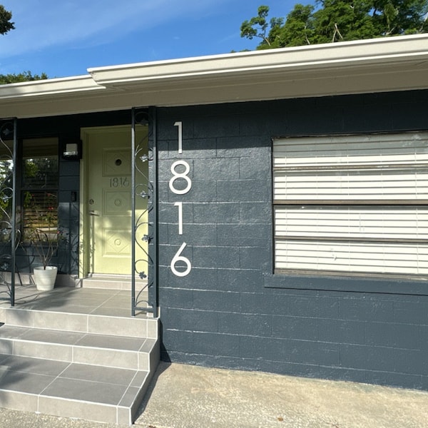 12 Inch Modern House Numbers Letters - Etsy