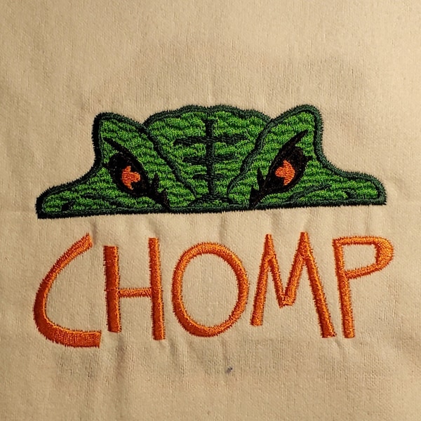 Gator Alligator Half Face Embroidery Designs 4 Sizes, Hoops 4x4 5x7 ...