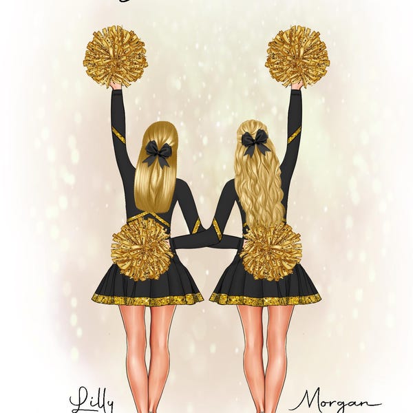 Cheer Gift Personalized Cheerleader Print Personalized Cheerleader Gift ...