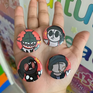 BF & Gf Pins Friday Night Funkin' - Etsy