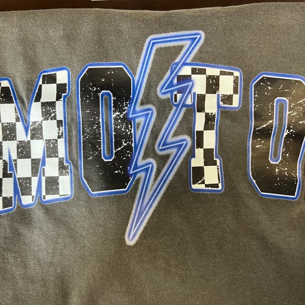 MOTO Varsity Shirt | Lightning Bolt Moto | Checkered | Moto Life | Moto ...
