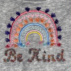 Fringed Handwriting Fluffy FONT Machine Embroidery Designs in Assorted ...