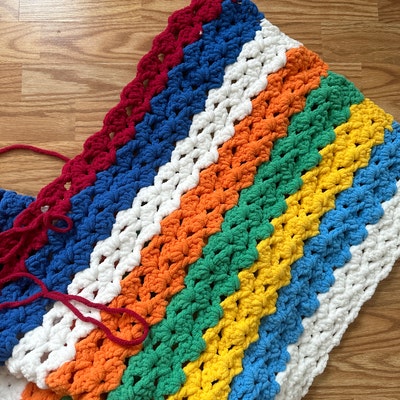 Granny Stitch Crochet Kerchief Pattern PDF Pattern - Etsy