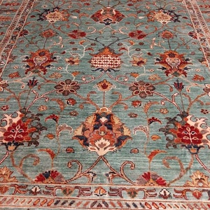 Pink 6x8 Ft Sultani Rug Handknotted Afghan Rug Veg Dye Wool Rug Bedroom ...