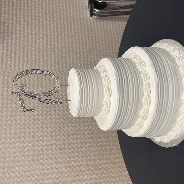 70 Birthday Cake Topper SILVER 70th Rhinestone Anniversary Topper 70 ...