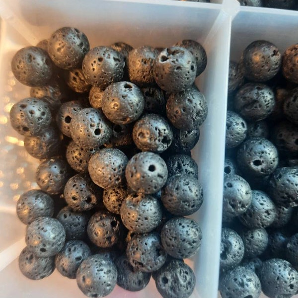 UNWAXED Lava Beads Natural Oil Diffuser Lava Rocks - Unwaxed Undyed ...