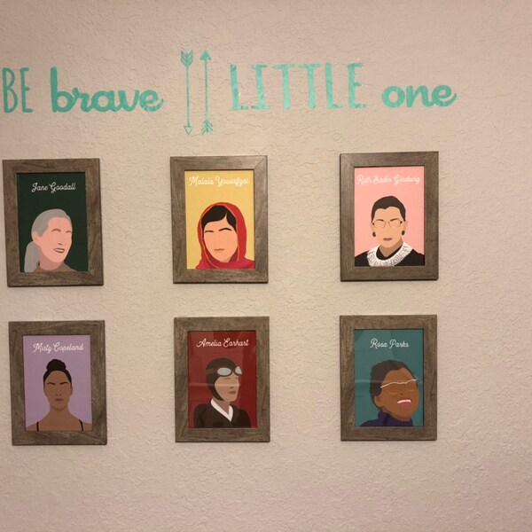 Be Brave Little One Vinyl Wall Decal Sticker Childrens Nursery Room ...