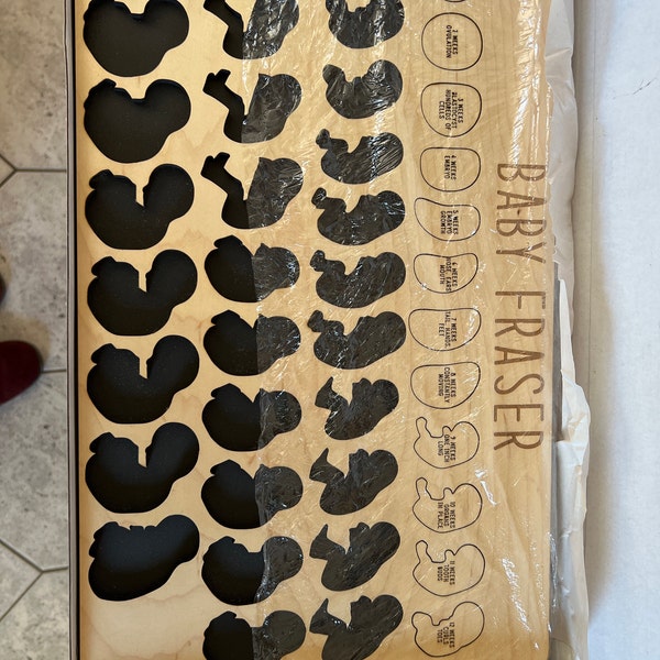 Personalized Pregnancy Tracker Board | Weeks of Gestation Baby Shower ...