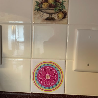 Mandalas, Tile Stickers, Carrelage Adhésif, Fliesenaufkleber, Tile Decals, Bathroom Tiles ...