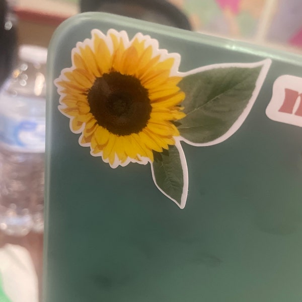Realistic Sunflower Sticker, Sunflower Sticker, Flower Sticker ...