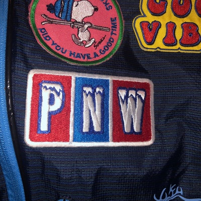 Pacific Northwest Patch PNW Winter Ski Snowboard Snow Mountain Oregon ...