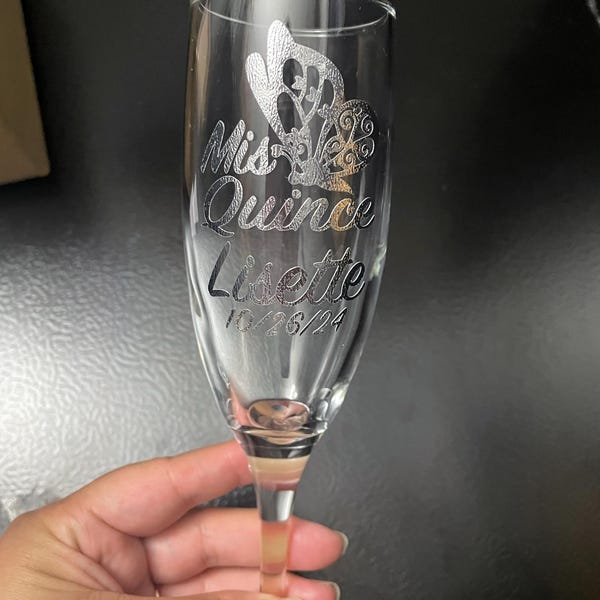 Quinceañera Calcamonia Personalizada Vinilo Para Copas Recuerdos Sweet ...