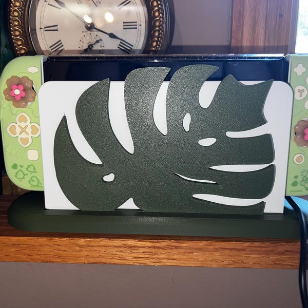 Monstera Nintendo Switch/switch 2 Cover- Elevate Your Desk Setup With ...