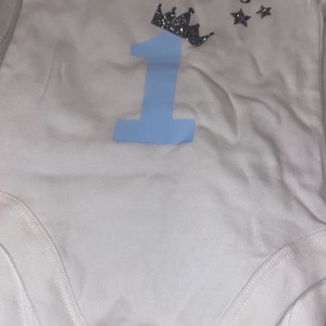 Personalised First Birthday Baby 1st Vest Outfit One Boy Girl Name Cake ...