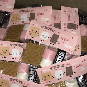 PRINTABLE Smores Valentines Day Kid Gifts for School Valentines ...