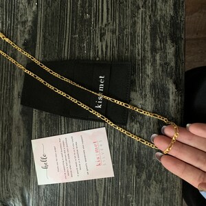 18k Gold Vermeil Paper Clip Chain Flat Link Gold Paperclip - Etsy