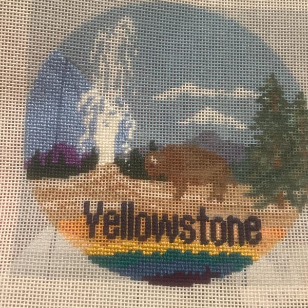 Yellowstone National Park Needlepoint Christmas Ornament DIY Kit - Etsy