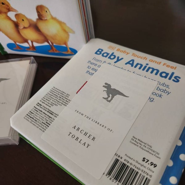 Children's Bookplate Stickers, Gift for Kids, Custom Personalized ...