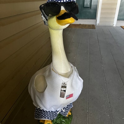 Goose Clothes, Goose Hoodie, Geese Clothes, Lawn Goose, Cement Goose ...