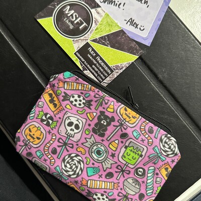 Pastel Goth Coin Purse, Halloween Coin Purse, Business Card Holder ...