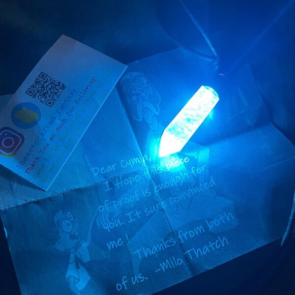 Disney's Atlantis the Lost Empire Kida Crystal Handcrafted Glowing ...