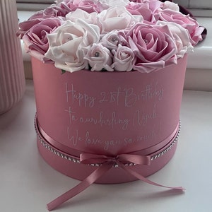 Hot Air Balloon Velvet Flower Box, Hat Box Flowers, Birthday Balloon ...