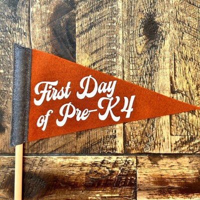 CUSTOM Tiny Pennant Miniature Personalized Felt Pennant on a Stick 2.5 ...