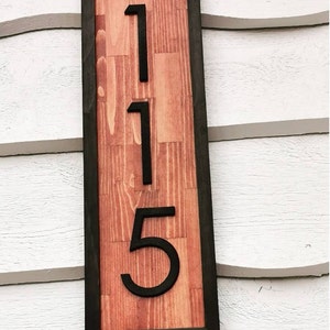 Horizontal House Numbers Horizontal Address Plaque - Etsy