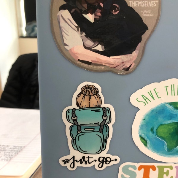 Just Go Just Go Sticker Explore Sticker Travel Stickers Seek Adventure ...