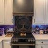 Landscape Backsplash, Mountain Kitchen Backsplash, Glass Backplash for ...
