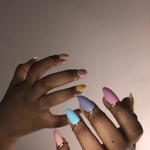 Wudu Nail Rings for Halal Nails, Adjustable and Reusable, Press on ...