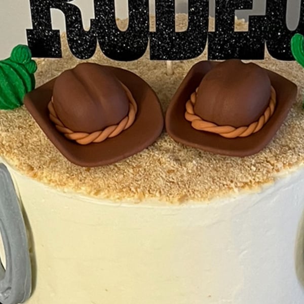 Fondant Cowboy Cake Toppers - Fondant Boots - Fondant Cowboy Hat ...
