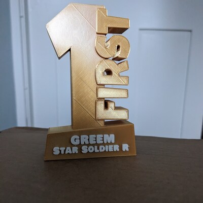 Custom Interlink Style Trophy: Custom Award for Achievements, Comedy ...