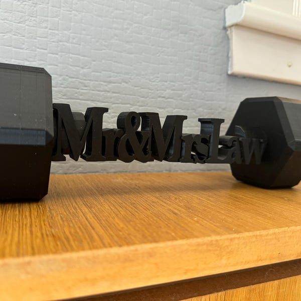 Personalized Full Size Dumbbell - Etsy