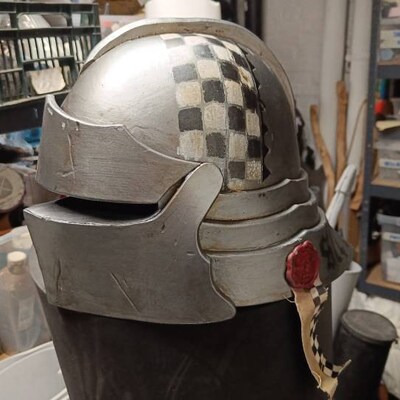 DIY Sallet Eva Foam Helmet German Pattern Blueprint Template Pdf Vector ...